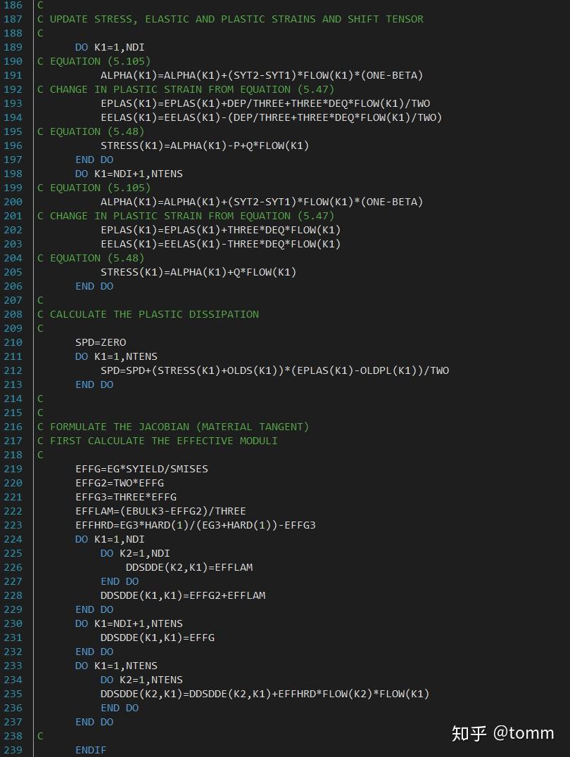 ABAQUS 子程序UMAT进阶-基于Von Mises的Drucker Prager 模型 - 知乎