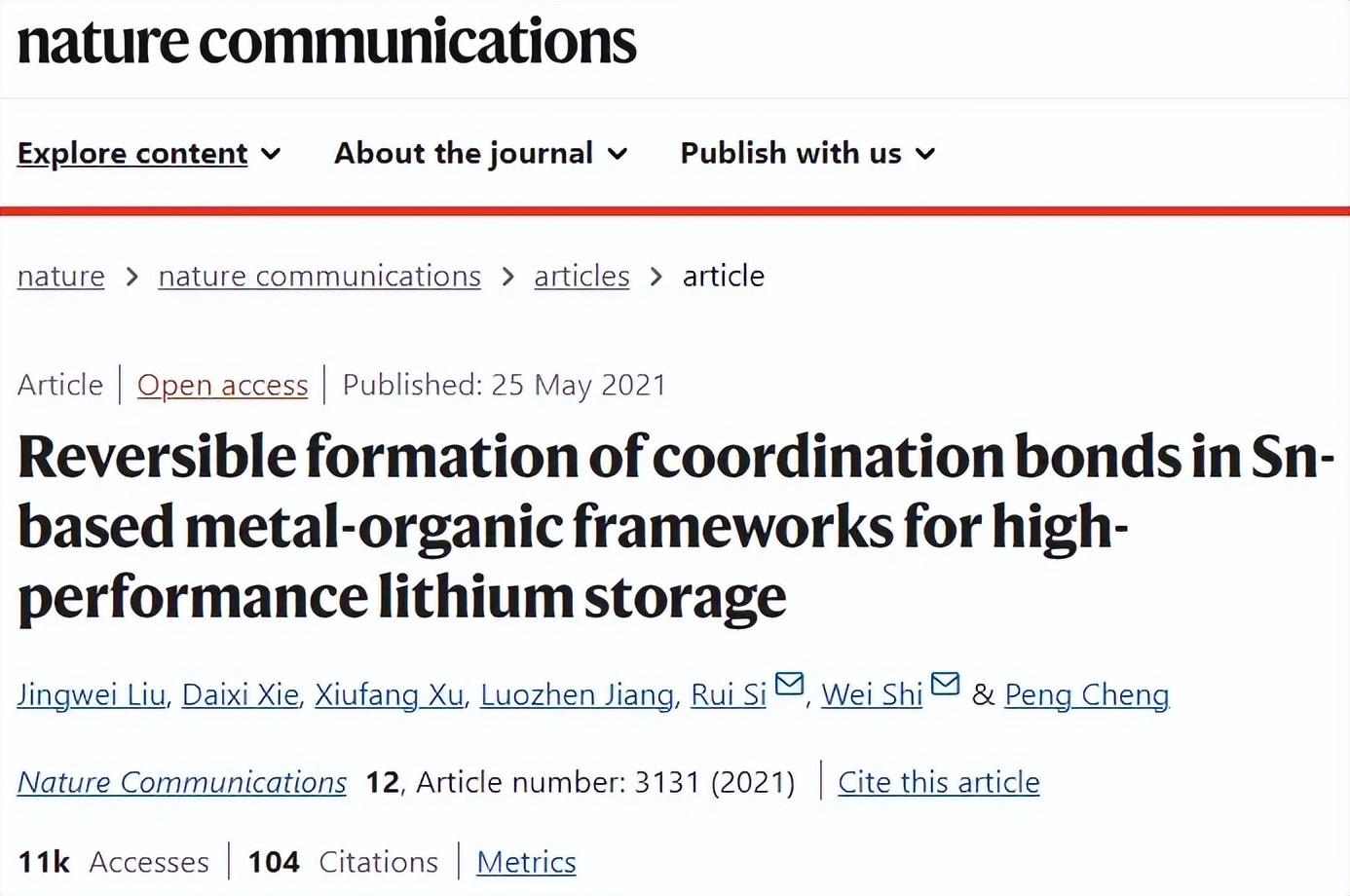 南开大学师唯教授团队：配位聚合物和金属-有机框架在电池中的应用 — 乐研试剂 - 知乎
