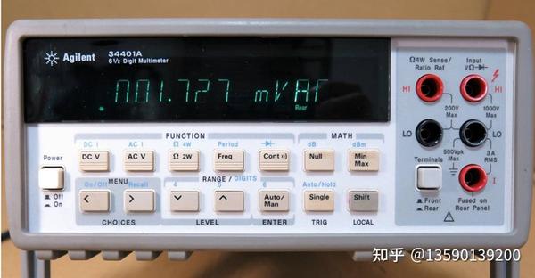 安捷伦 34401A Agilent 34401A 6位半台式数字万用表 使用 - 知乎