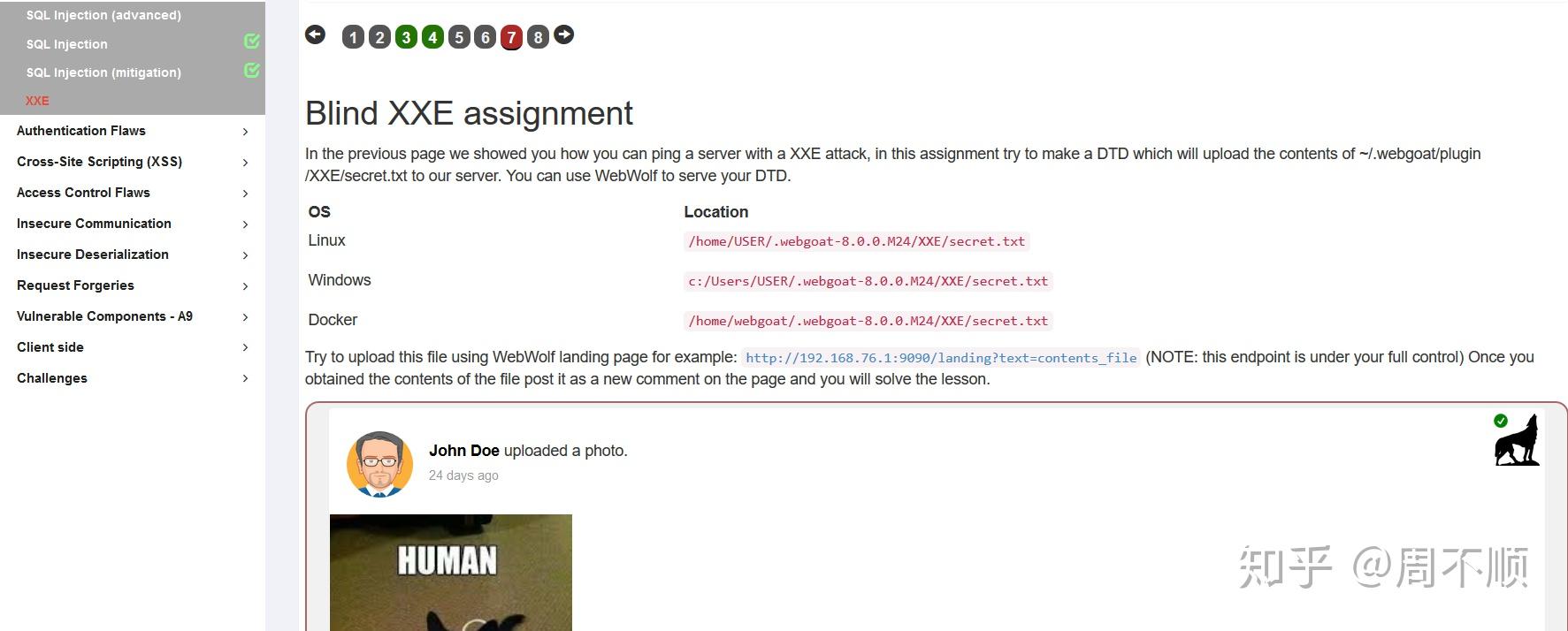 webgoat-Blind XXE 注入 - 知乎