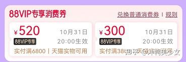 2022年天猫双十一88VIP消费券满5000减400元、满1500减120元的领取规则及可用商品含联想Y7000P笔记本/小米12S/索尼数码相机/海尔美的家电等