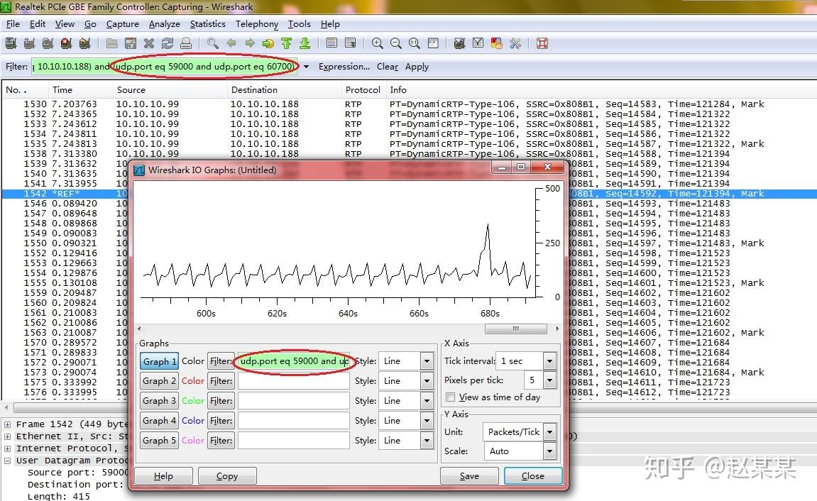 Wireshark自带工具IO Graphs分析接收数据平滑度案例 - 知乎