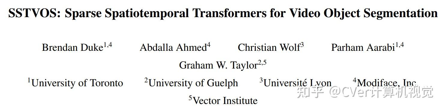 SSTVOS：基于稀疏时空Transformers的视频目标分割网络 - 知乎