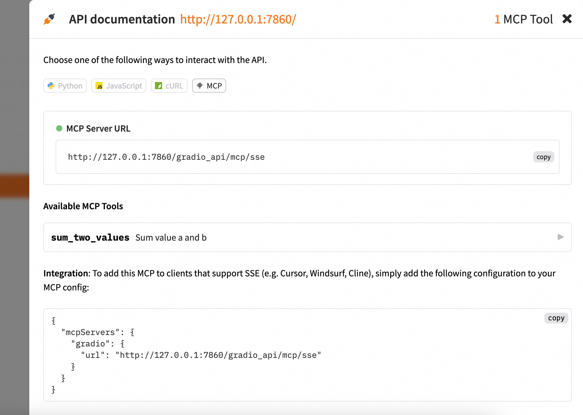用gradio部署mcp server - 知乎