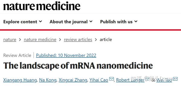 mRNA纳米药物全景解读 - 知乎