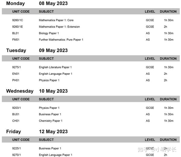 2023年1月IG&ALevel大考即将来袭！明年5月大考时间已确定 - 知乎