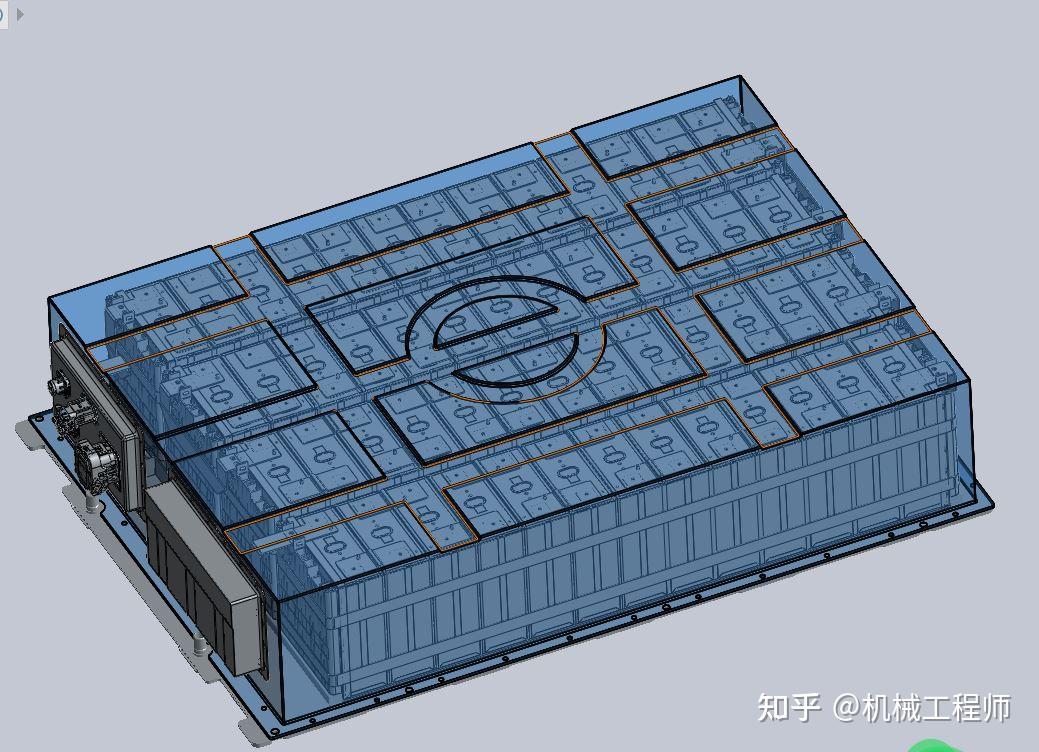 锂电液冷储能集装箱3D详细模型（370M） - 知乎