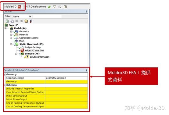 【操作手册】Moldex3D 2023模流分析前后处理&整合工具之FEA介面模组-二. Moldex3D FEA介面功能模組的使用步驟（2） - 知乎