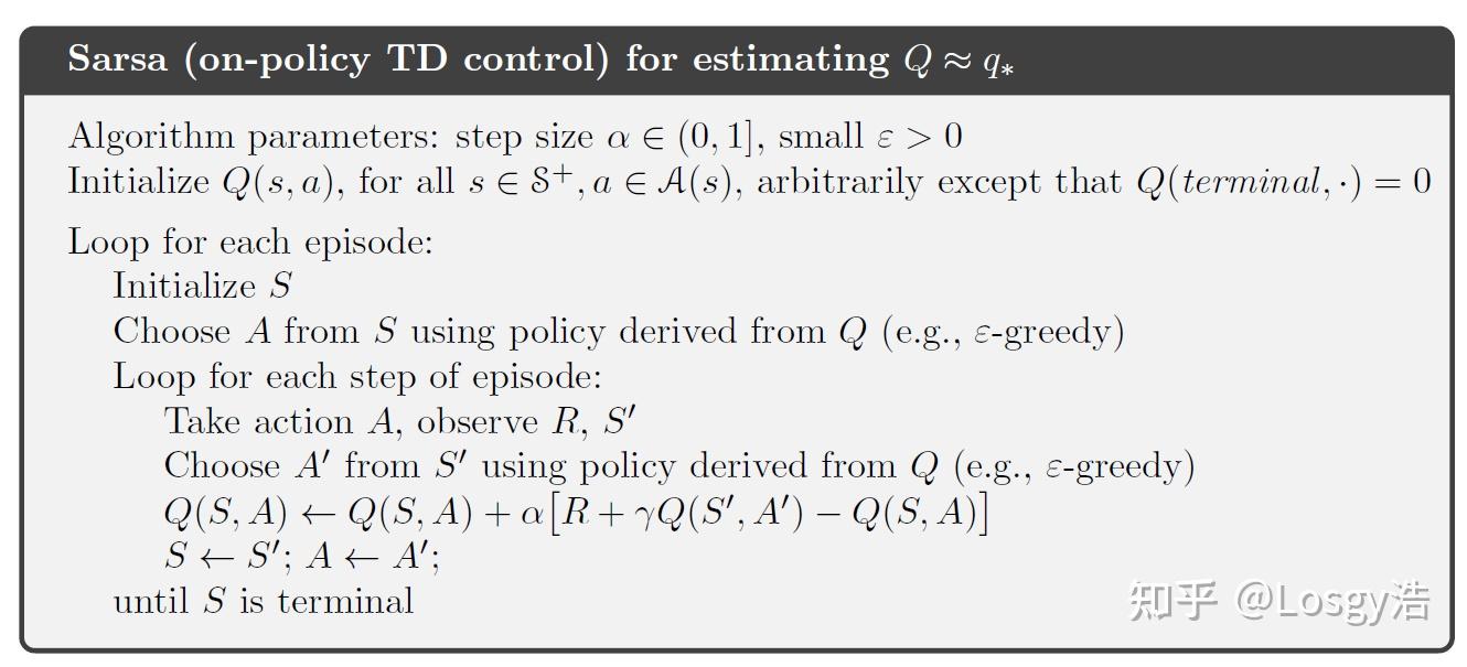 RL基础代码3：Sarsa、Q-leaning、期望sarsa、Double Q - 知乎