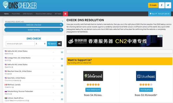 酷站推荐 - dnschecker.org - DNS Checker - 知乎