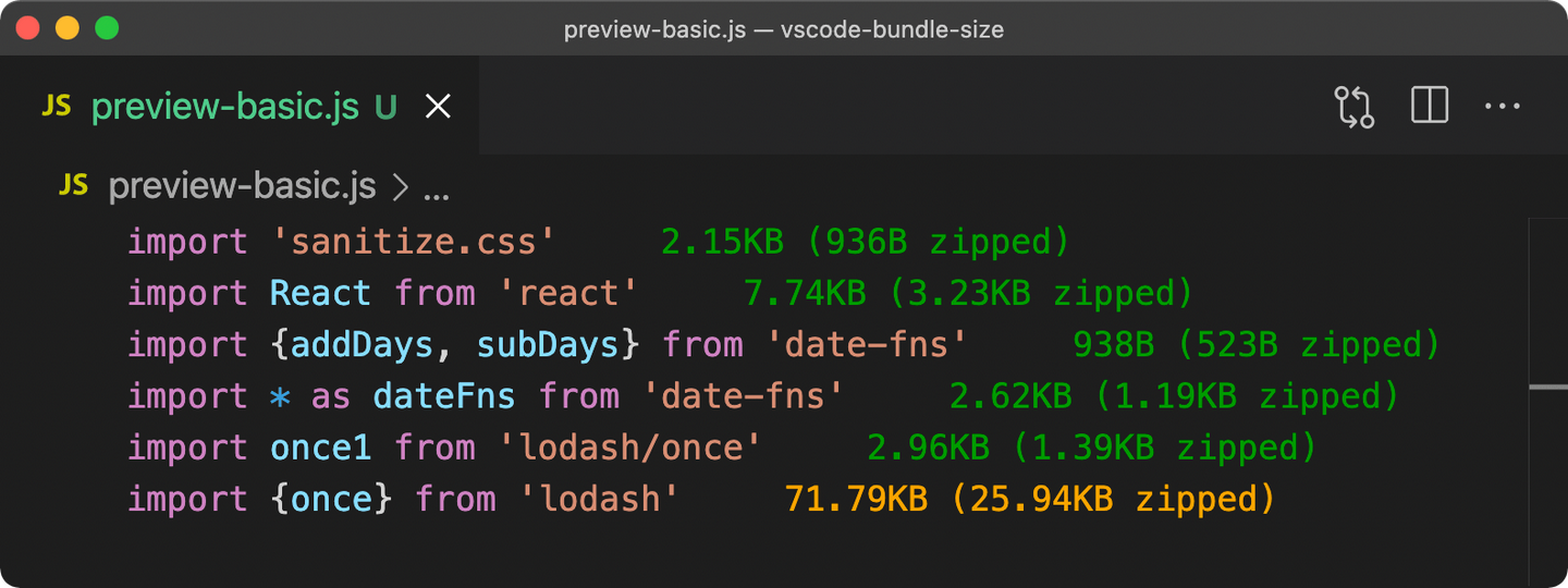 vscode-bundle-size: 为你显示 npm 包大小 - 知乎