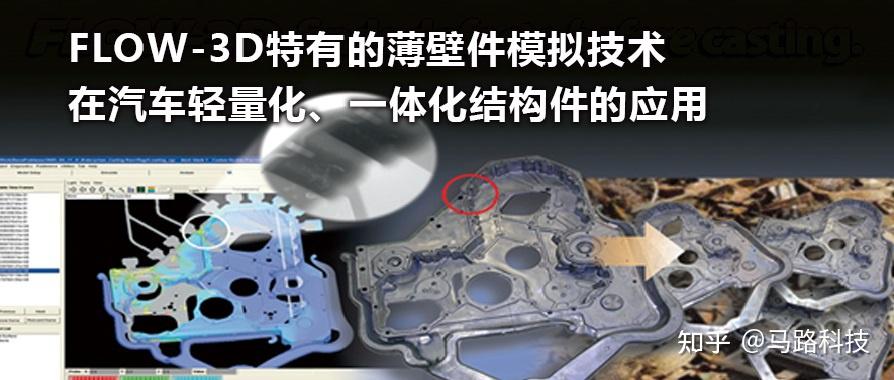 FLOW 3D特有的薄壁件三维模拟技术，在汽车轻量化、一体化结构件的应用 - 知乎