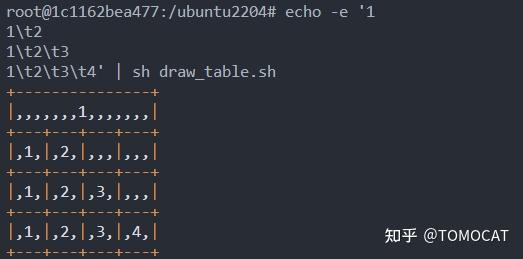 [shell脚本]表格数据在终端可视化输出 - 知乎