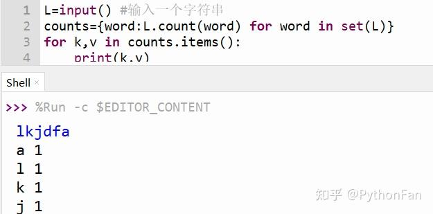 用Python统计字符串中字符数量的6种方法 - 知乎