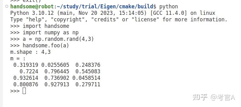 Pybind11 进阶 Eigen + CMake - 知乎