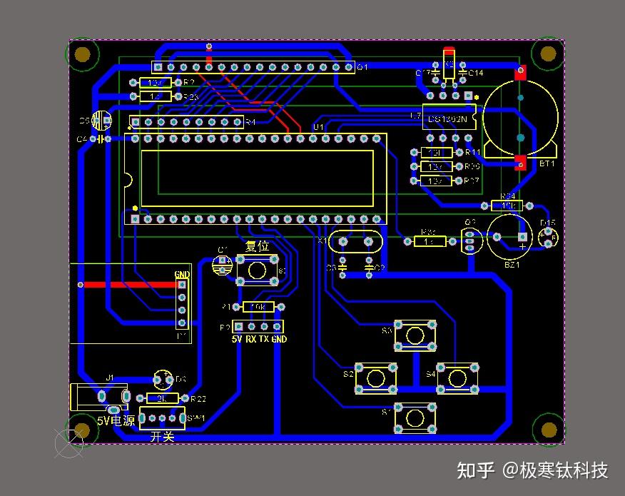 基于51单片机电子秤称重系统10kg量程proteus仿真原理图PCB - 知乎