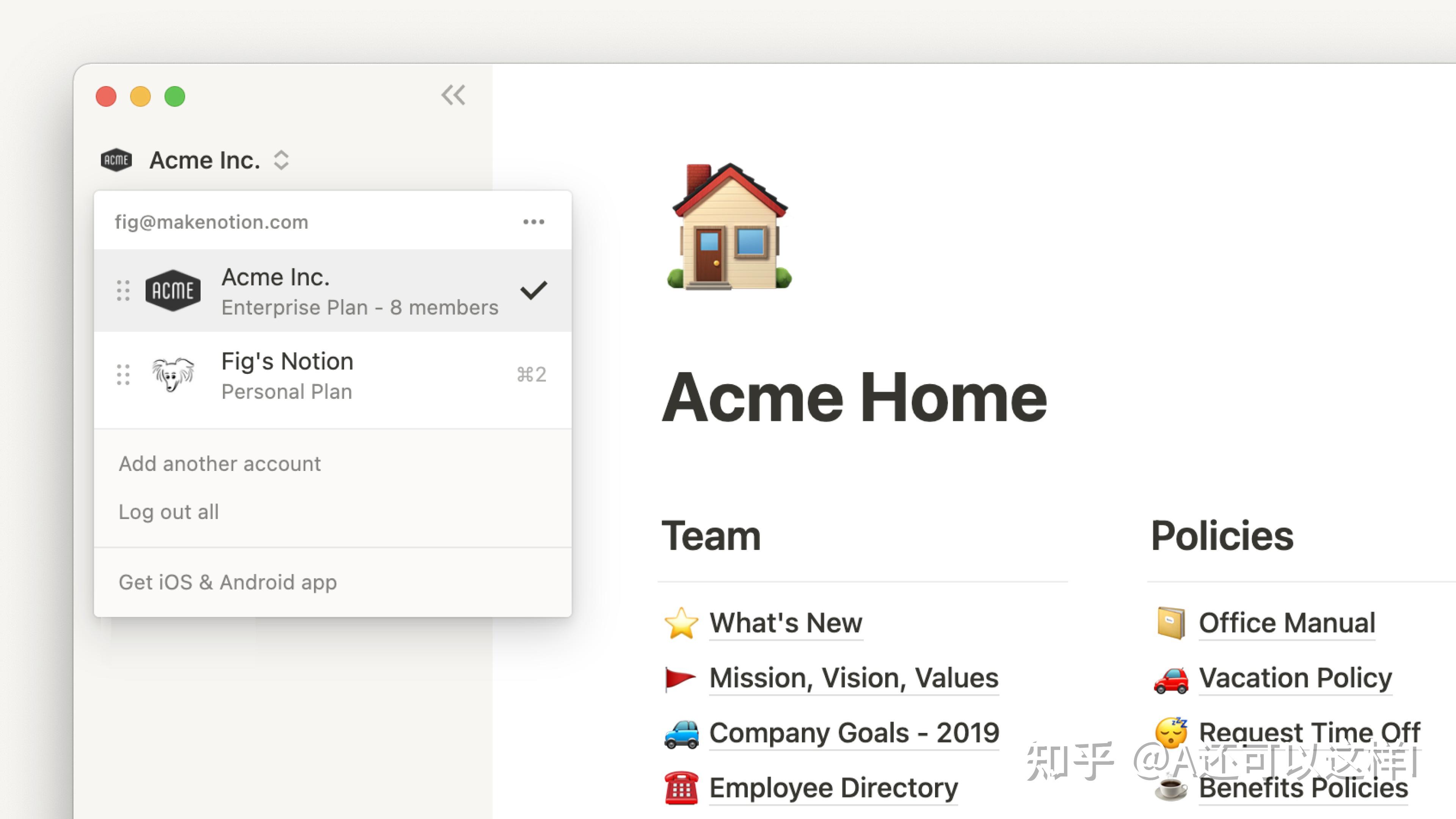 【生产力工具】Notion官方基础教程-2.1-Intro to workspaces (工作区简介) - 知乎