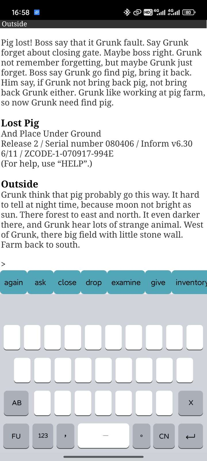 Interactive fiction（文字游戏/互动小说）的鼻祖——Parser-based IF（文本解析式互动小说 ） - 知乎