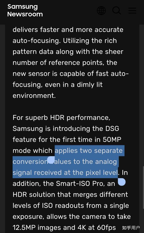 三星两亿像素HP2技术解析：大满阱，双增益，与全向对焦 - 知乎