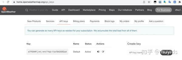 OpenWeatherMap天气API申请 - 知乎