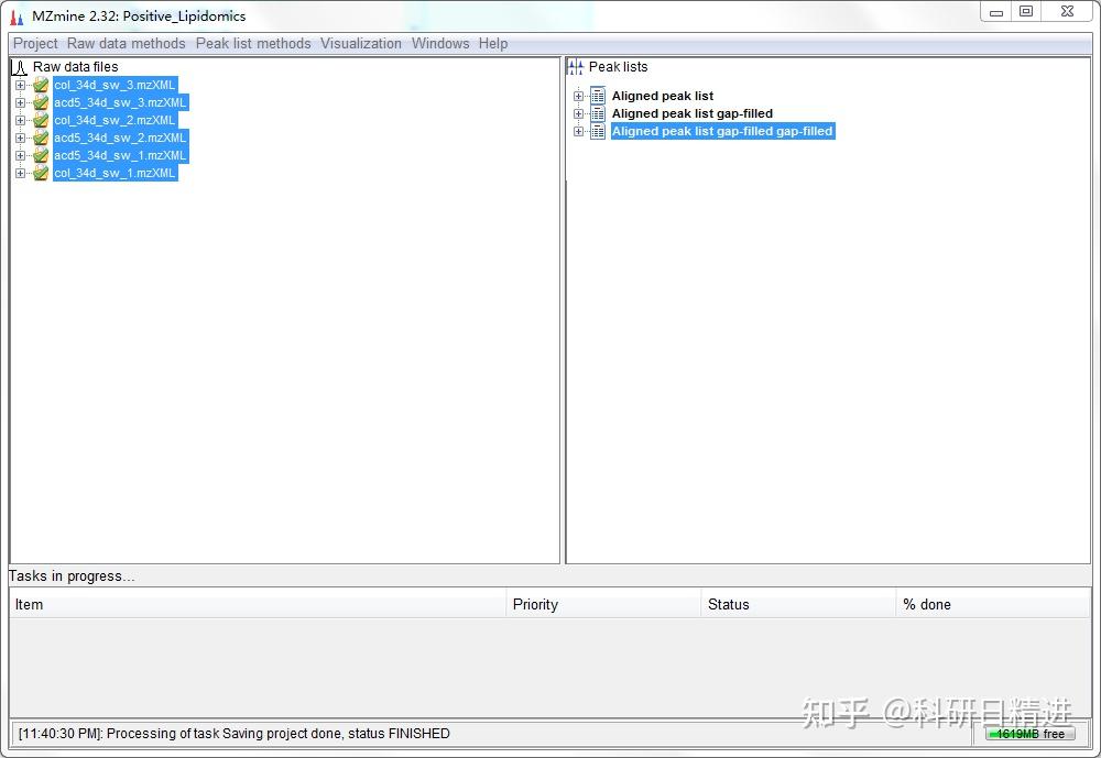 用超经典的mzmine2，对代谢物进行对峰 - 知乎