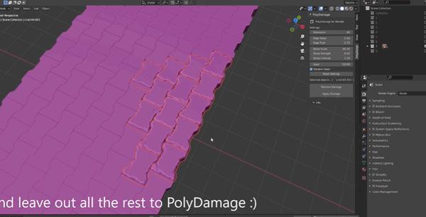 Max快速破损插件Poly Damage，一键生成0压力 - 知乎