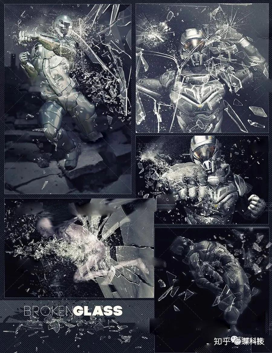 【笔刷】80组高清玻璃破碎玻璃飞溅PS笔刷 Ron's Broken Glass - 知乎
