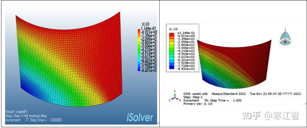 【iSolver案例分享40】壳单元几何非线性Benchmark校核01 - 知乎