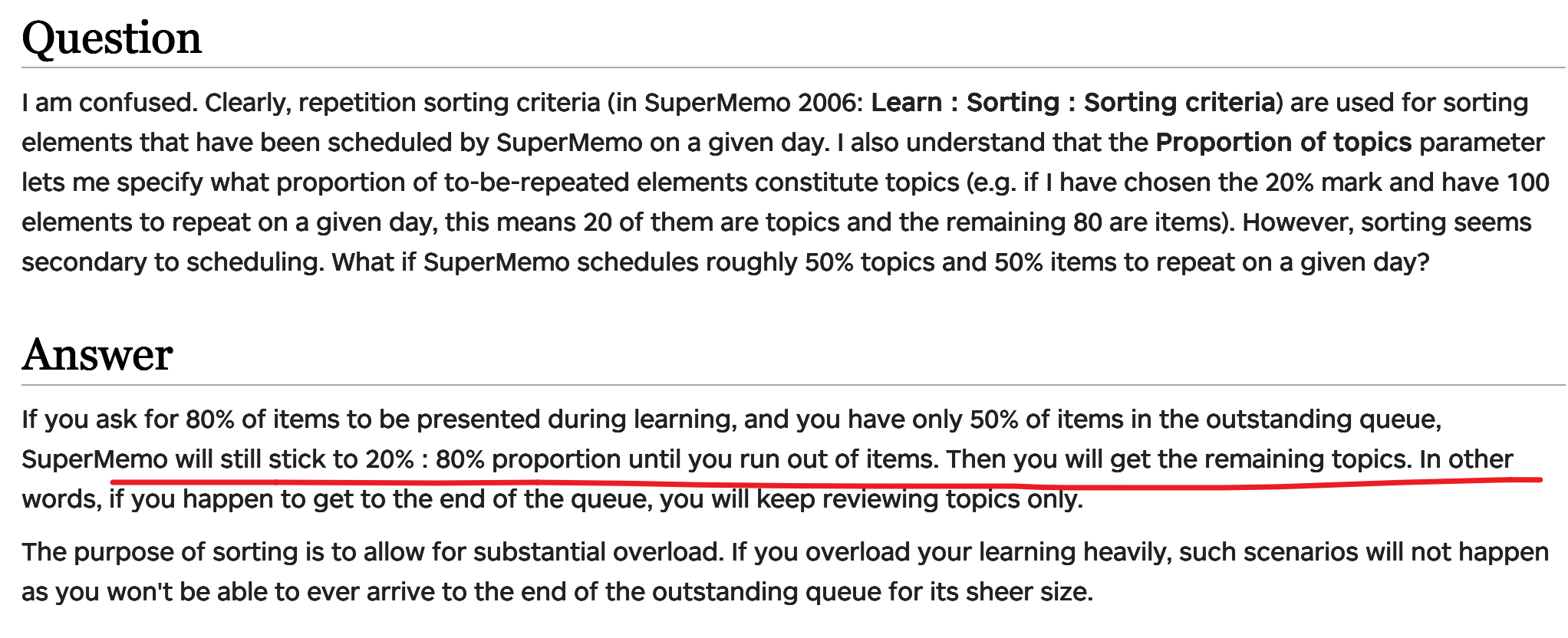 如何让 SuperMemo 先弹出所有的问答卡（Items），再出现文章（Topics）？ | Sorting Criteria 介绍 - 知乎