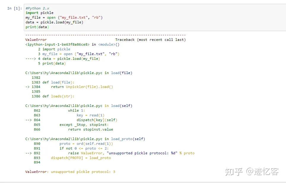 Python ValueError Unsupported Pickle Protocol 3 
