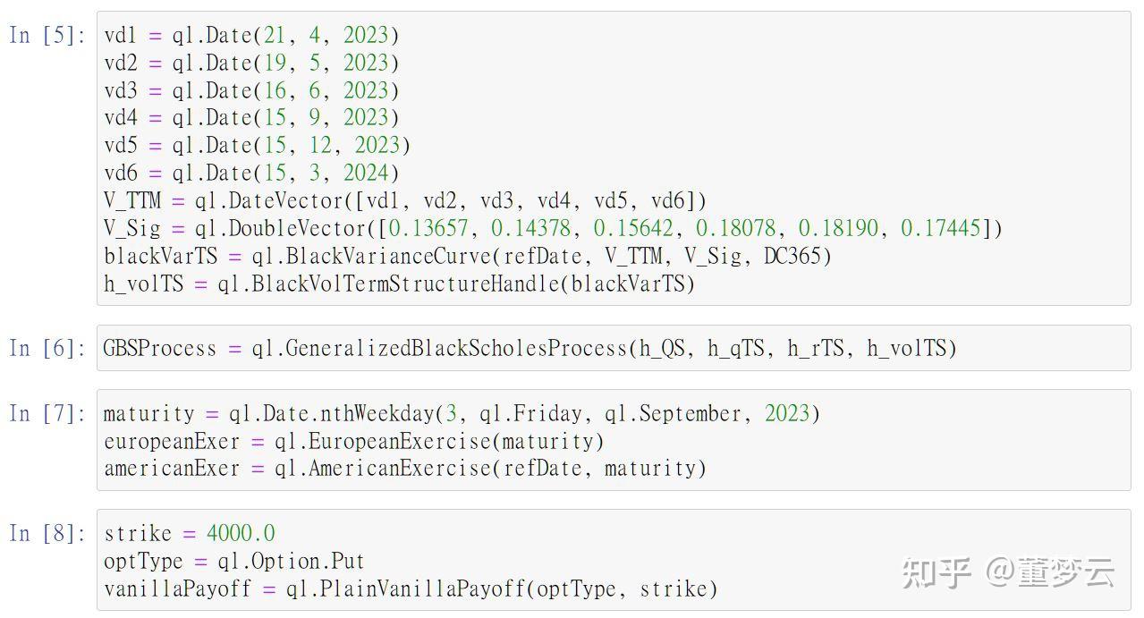 十一、使用QuantLib Python评价奇异期权(2)美式与百慕达式期权 - 知乎