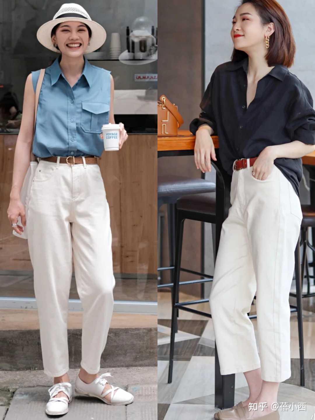 换季就穿“牛仔裤+衬衫”，时髦百搭还耐看，小个子女生也能驾驭 - 知乎