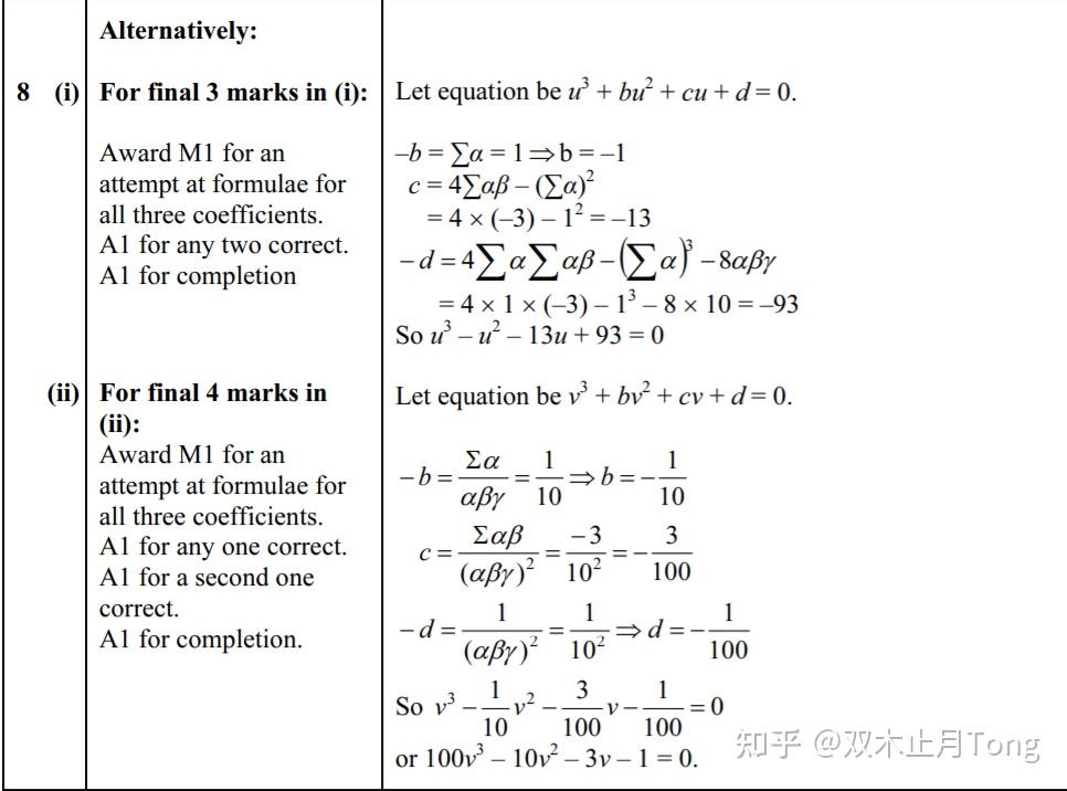 【每天5分钟】040222 Roots of polynomial equations（Further Math） - 知乎