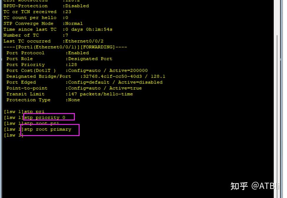 调整STP生成树模式为STP，并手动调整根桥 - 知乎