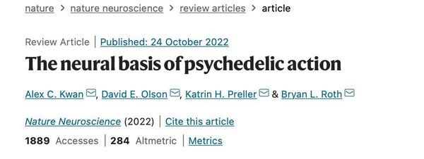 Nat Neurosci最新综述：迷幻药作用的神经基础 - 知乎