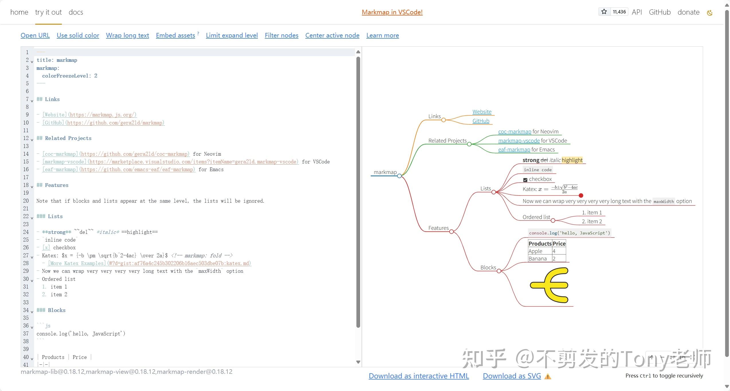 Markmap：基于Markdown生成思维导图 - 知乎