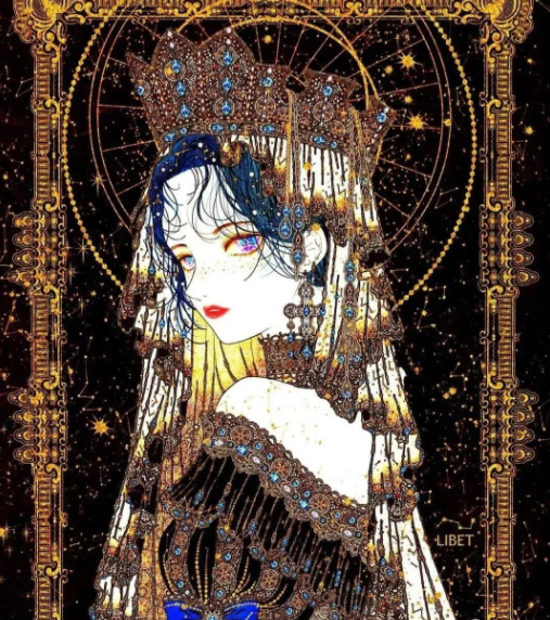 韩国插画师丨libet_hs：华丽复古塔罗牌少女【第278期】 - 知乎