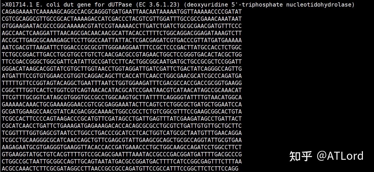 数据格式（三）——FASTA - 知乎