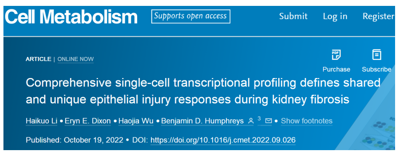 揭示全新的细胞代谢反应，上海交大校友构建全时间尺度的单细胞转录组图谱，为研究肾脏纤维化带来新见解 - 知乎