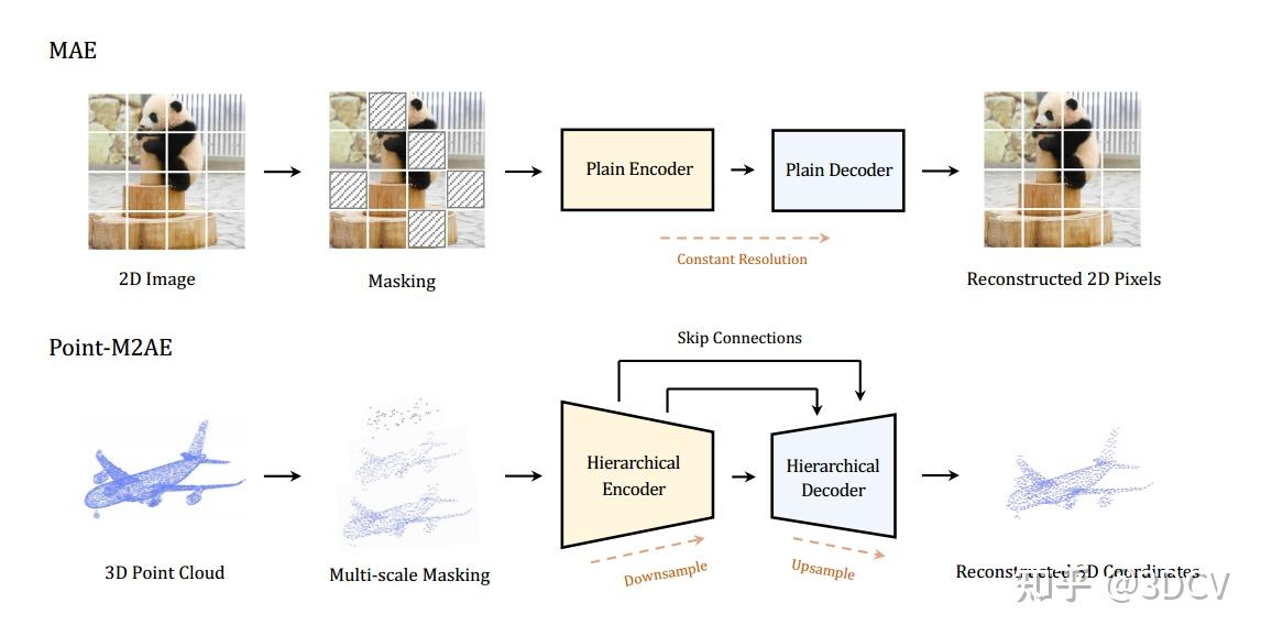 NeurIPS 2022 | 3D点云自监督预训练的自编码器 ：Point-M2AE - 知乎