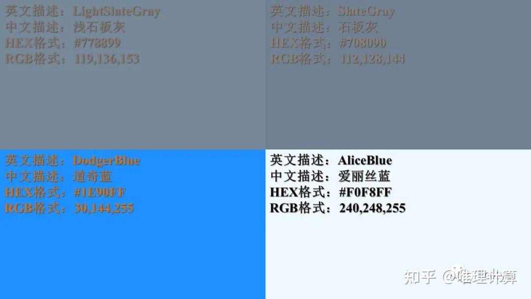 珍藏！RGB颜色码对照表，调出你最爱的那个颜色！ - 知乎