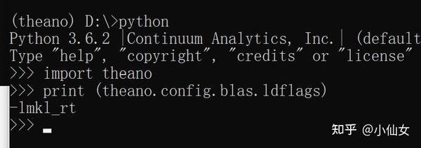 WARNING (theano.tensor.blas): Using NumPy C-API based implementation for BLAS functions. - 知乎