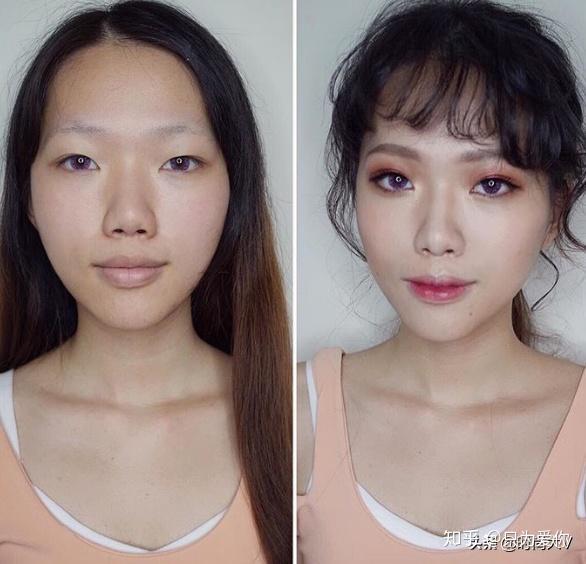 女人化妆前后,差别有多大?让这10张图告诉你!网友:不必整容了 知乎