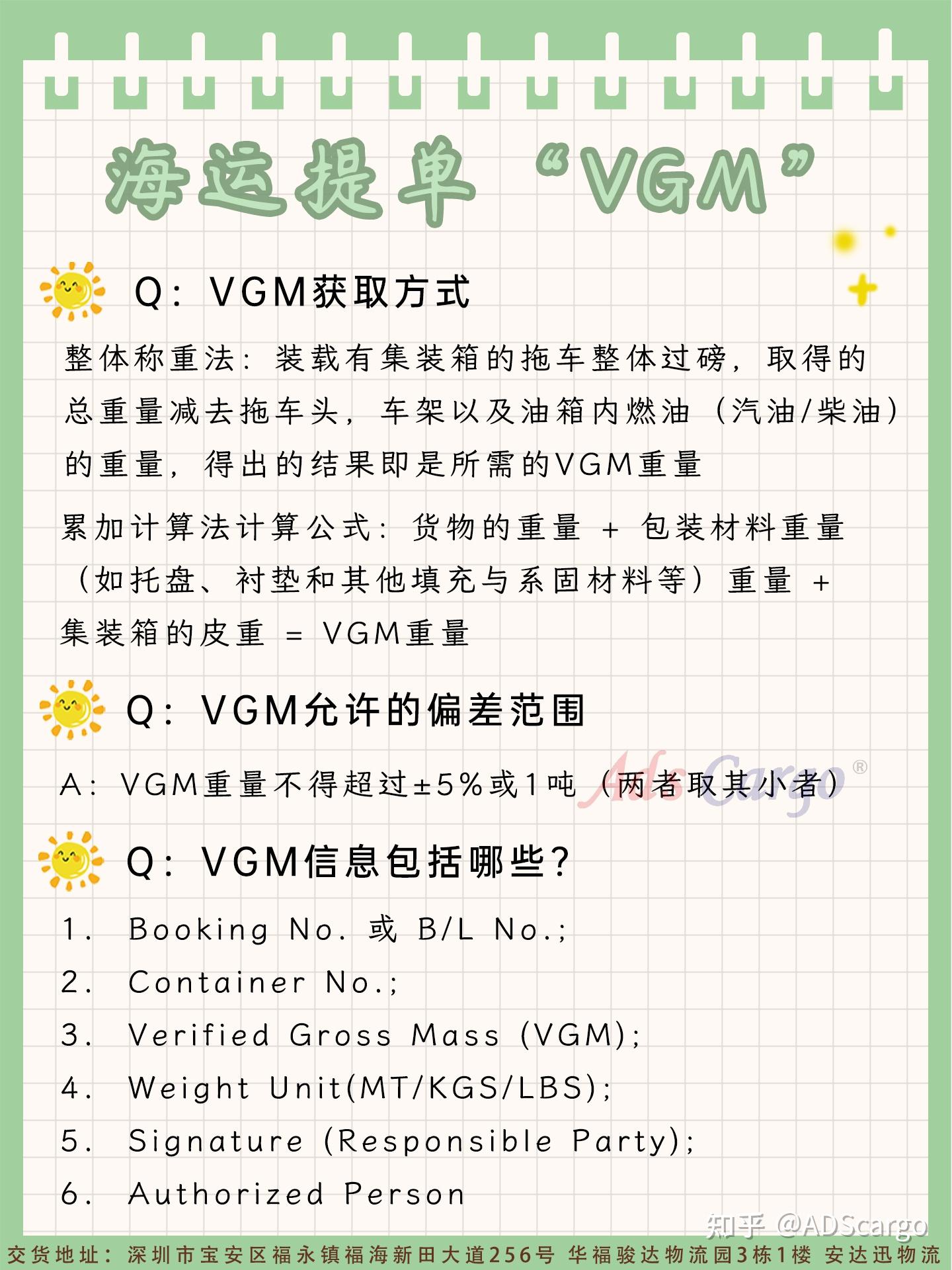 海运提单中的“VGM”问答 - 知乎