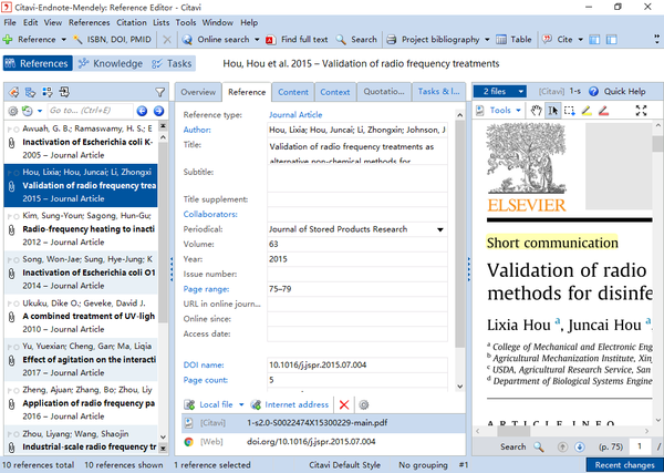 Citavi、Endnote、Mendeley 功能大比拼！到底哪一款才是众望所归的终极文献管理软件？ - 知乎