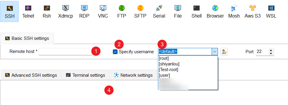 MobaXterm 之 新建会话选项 - 知乎