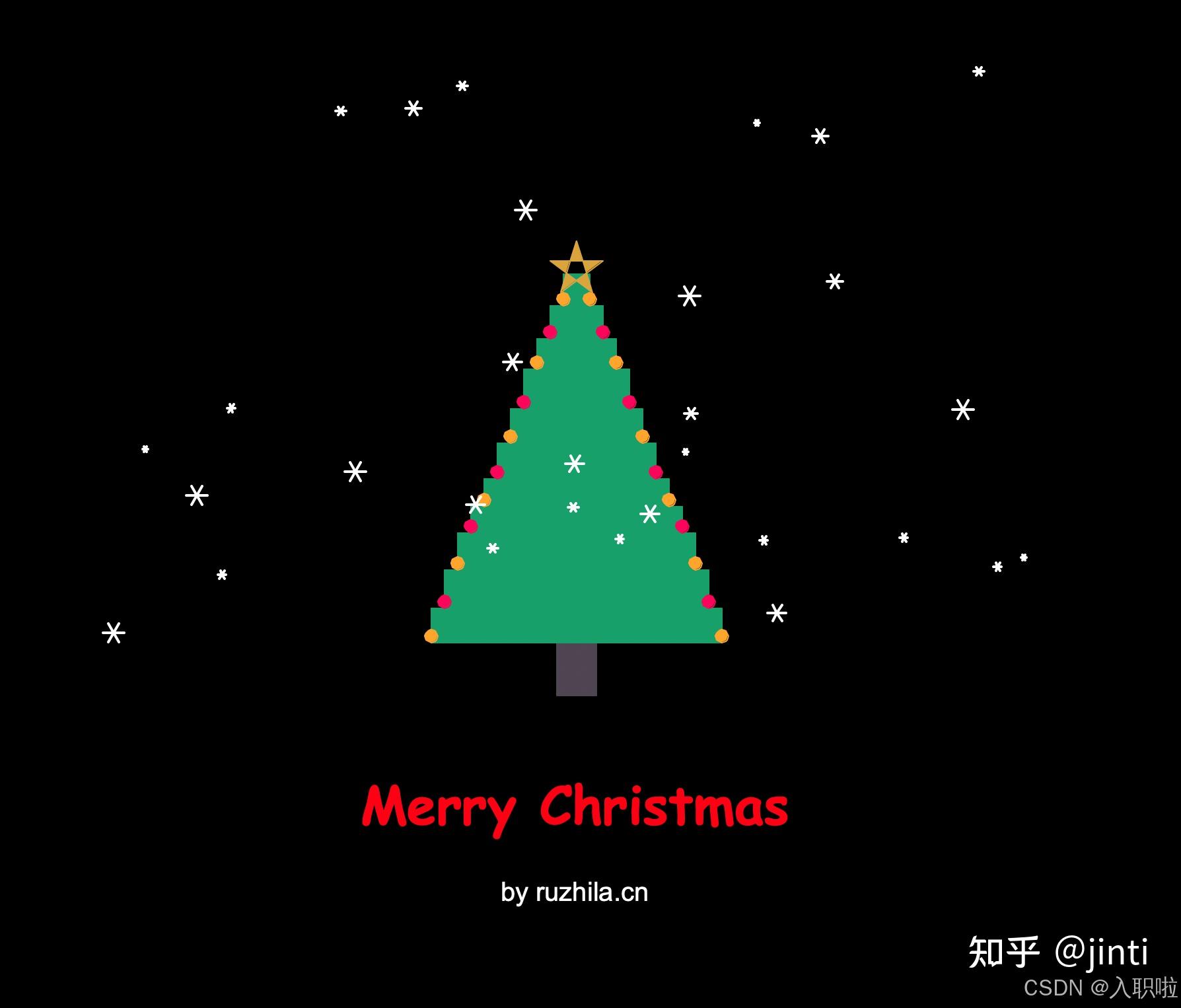 100行python代码绘制圣诞树 - 知乎