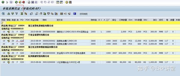 SAP采购订单的维护及查询、审批 - 知乎