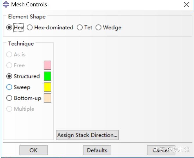 abaqus系列技巧2：如何在abaqus中用扫掠的方法画六面体网格 - 知乎
