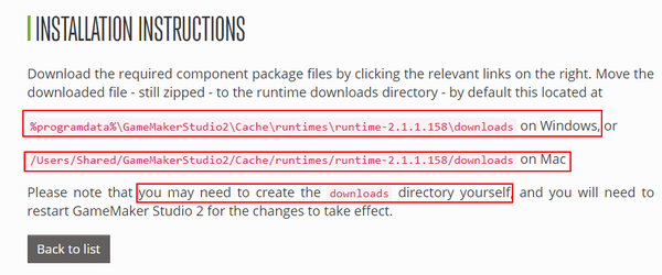 每次版本更新都卡住？如何手动下载GMS2的runtime工具 - 知乎